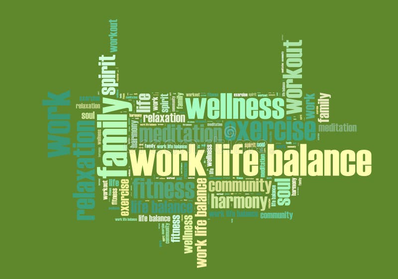 Work life balance stock illustration. Illustration of community - 49200344