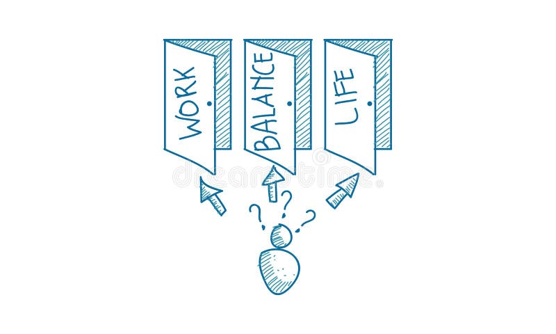 Work Life Balance Template Vector Stock Vector - Illustration of ...