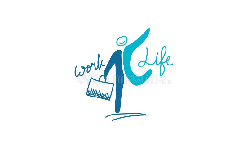 Work Life Balance Template Vector Stock Vector - Illustration of ...