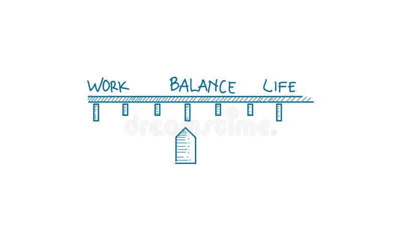 Work Life Balance Template Vector Stock Vector - Illustration of ...