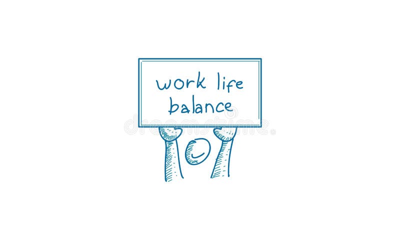 Work Life Balance Template Vector Stock Vector - Illustration of health ...