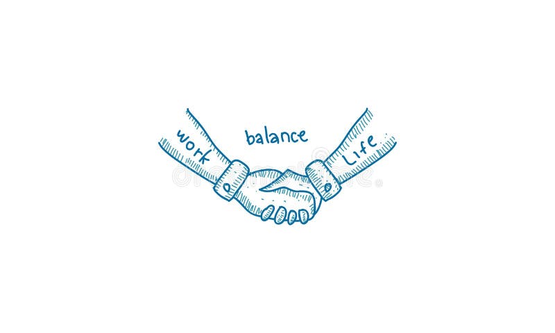 Work Life Balance Template Vector Stock Vector - Illustration of ...