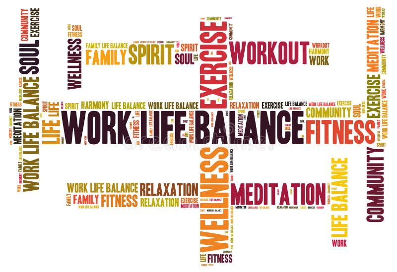 Work life balance stock illustration. Illustration of fitness - 51798382