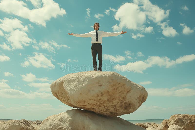 Work-Life Harmony: Balancing Act. Business Concept. Stock Photo - Image ...