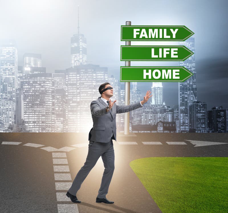 Work Life or Home Balance Business Concept Stock Photo - Image of ...