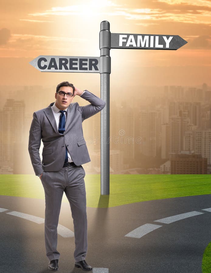 Work Life or Home Balance Business Concept Stock Illustration ...