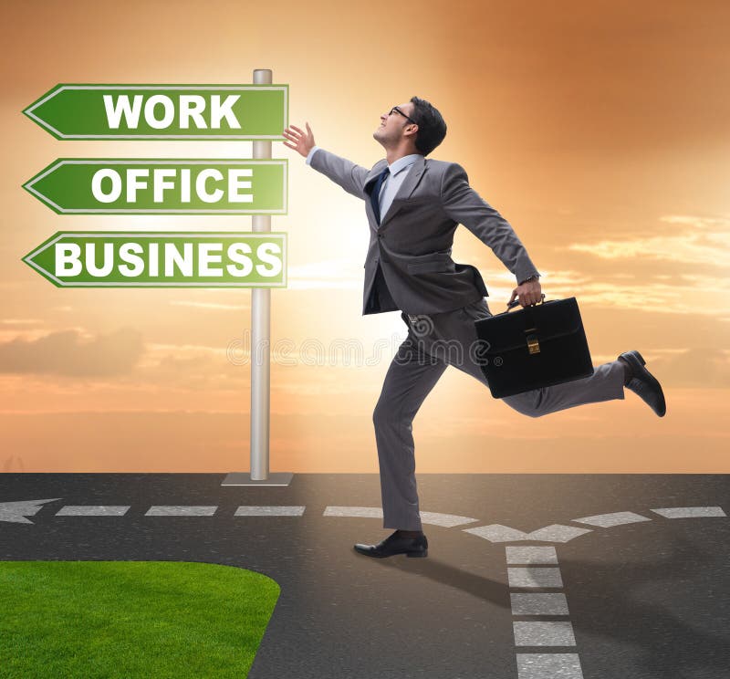 Work Life or Home Balance Business Concept Stock Illustration ...