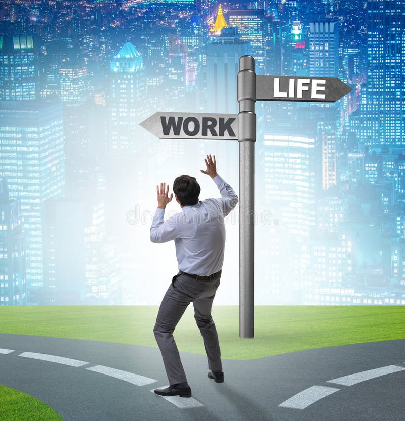 Work Life or Home Balance Business Concept Stock Photo - Image of hard ...