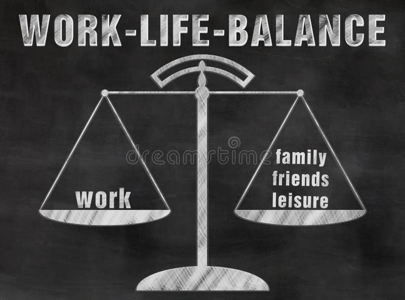 Work life scale stock illustration. Illustration of coaching - 84246727