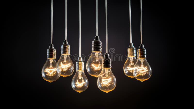 Work light bulb team stock illustration. Illustration of vision - 313793592