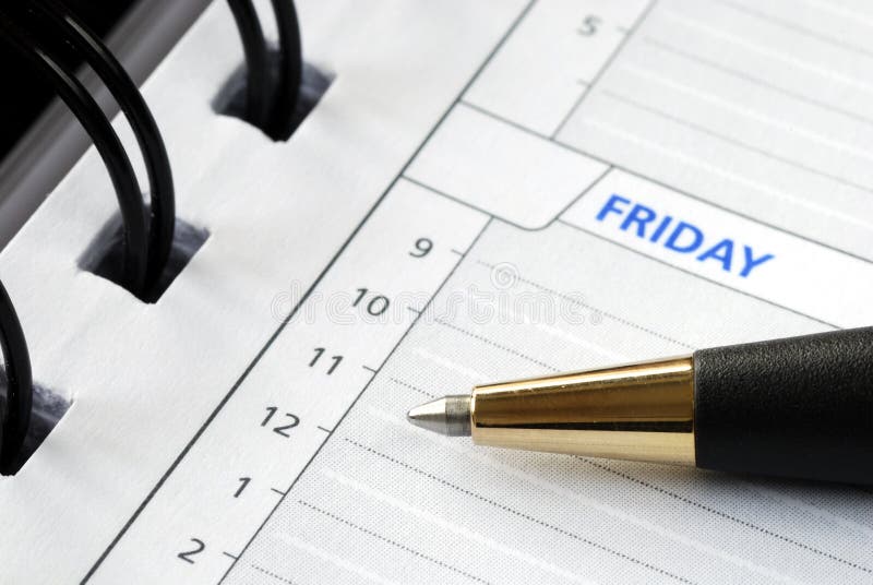 Work list for Friday stock photo. Image of notepad, business - 12528302
