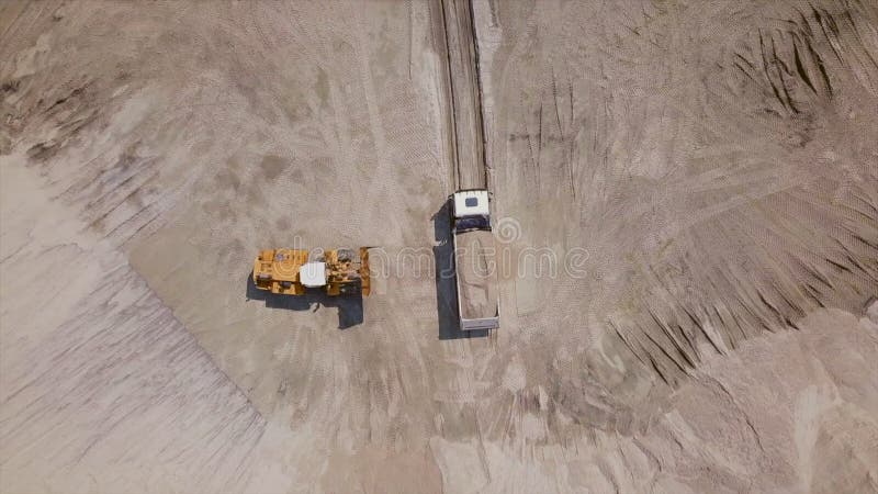 The Work of Loading Equipment in the Sand Quarry Stock Footage - Video ...