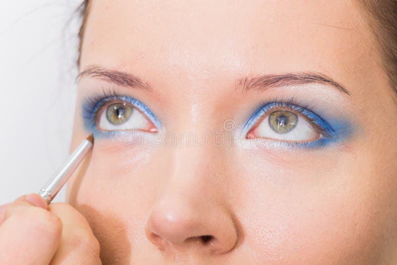 Work of make-up artist stock photo. Image of airbrushed - 54416802