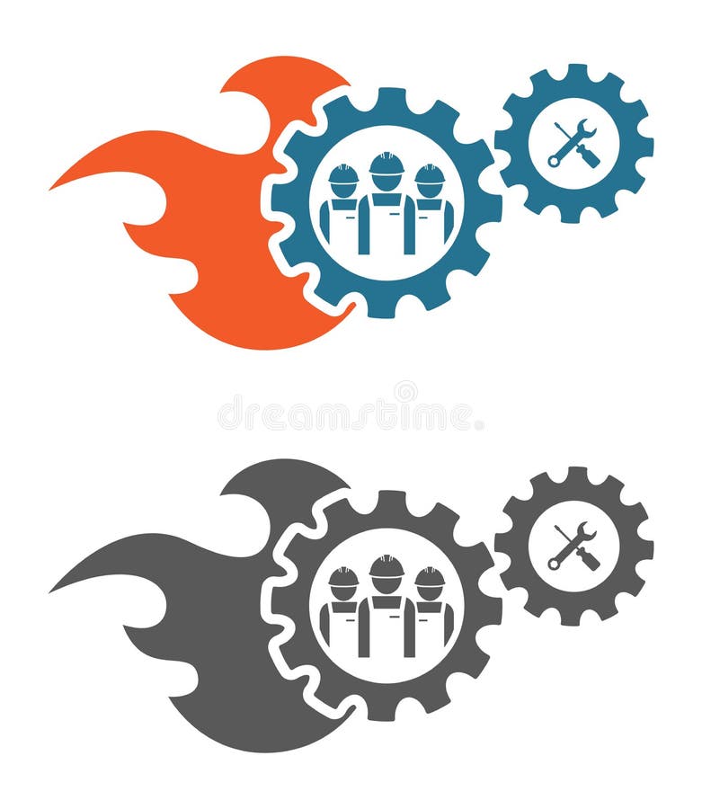 Work Man Teamwork Leadership Stock Vector - Illustration of company ...