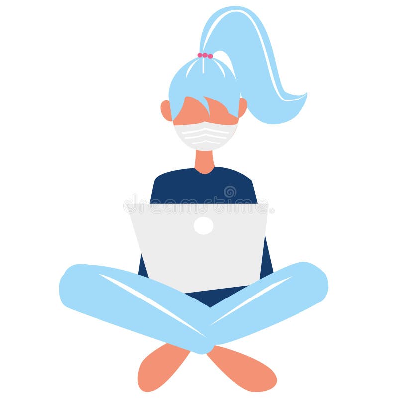 Masked Laptop Stock Illustrations – 201 Masked Laptop Stock ...