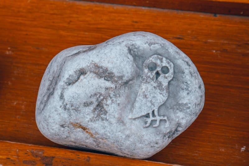 The Work of Master, Drawings of Nature and Animals on Stone. Stock ...