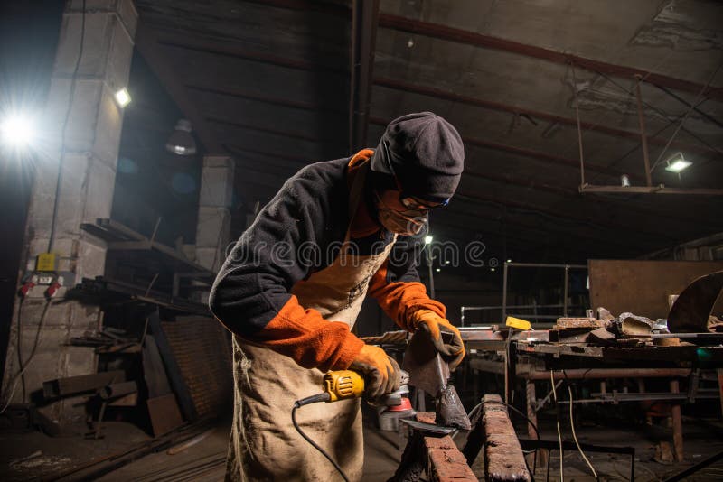 Work in a Mechanical Workshop with Various Tools Stock Image - Image of ...