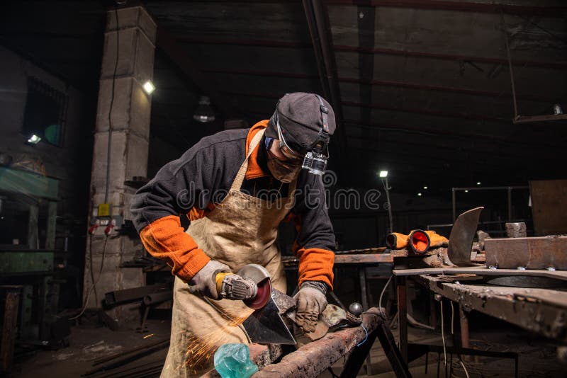 Work in a Mechanical Workshop with Various Tools Stock Photo - Image of ...