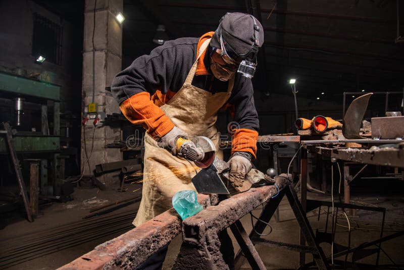 Work in a Mechanical Workshop with Various Tools Stock Photo - Image of ...