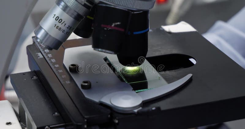 The Work of the Microscope Close-up. the Microscope Can Magnify the ...