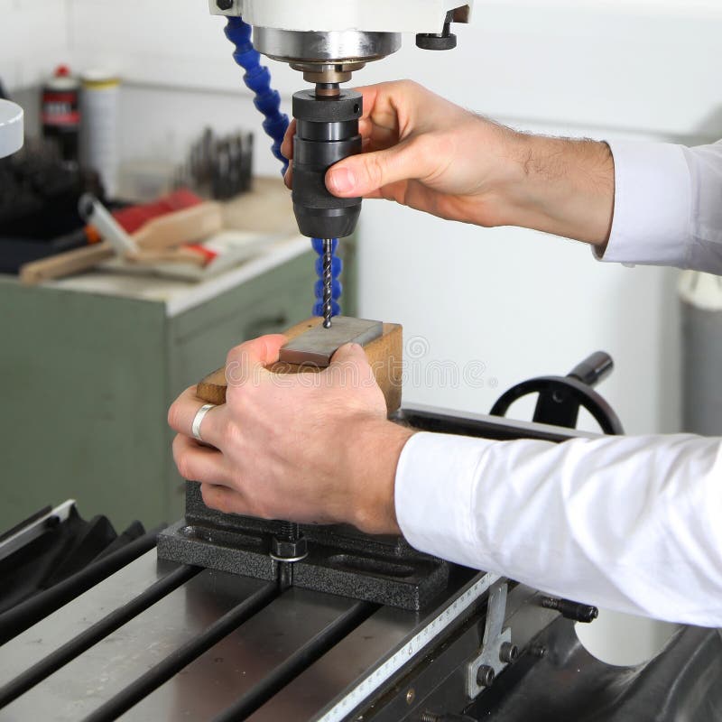 Work milling machine stock photo. Image of factory, engineering - 28707404