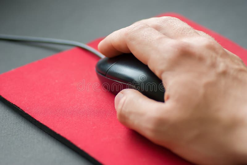Work with mouse stock image. Image of indoors, technology - 12649365