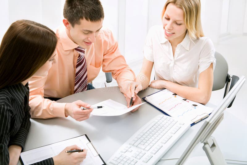 Work at office stock photo. Image of advisor, couple - 20081824