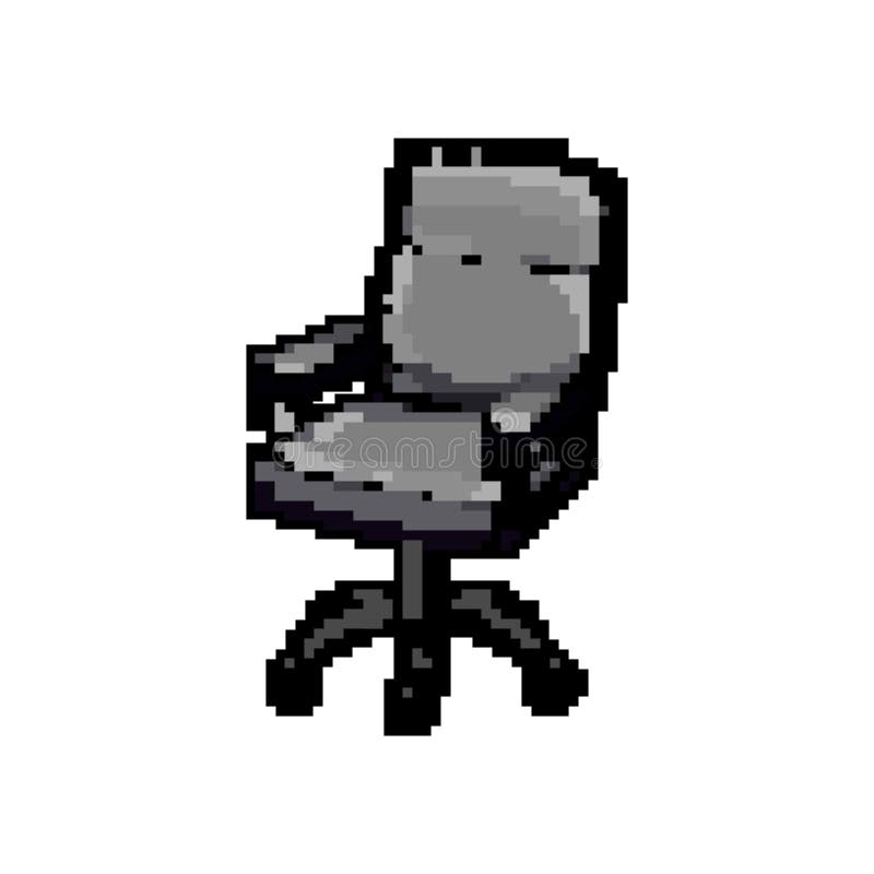 Work Office Chair Game Pixel Art Vector Illustration Stock Vector ...