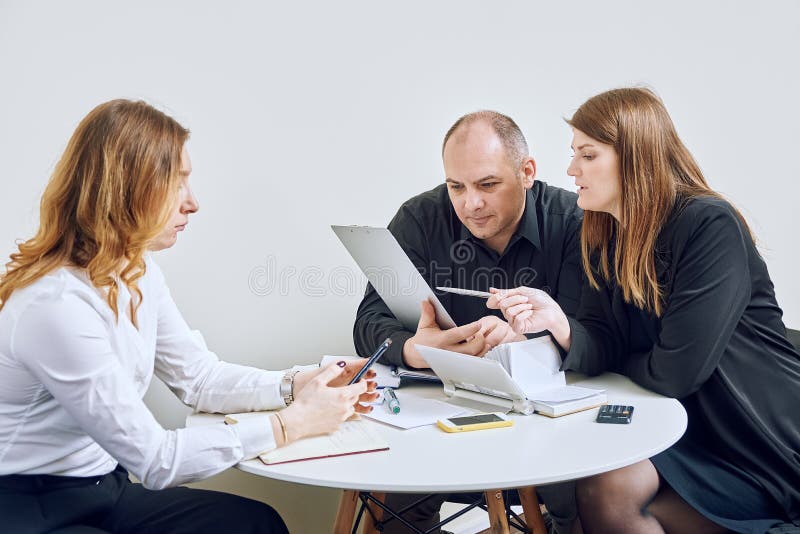 Work in the Office. Managers Desk Staff. Stock Photo - Image of ...