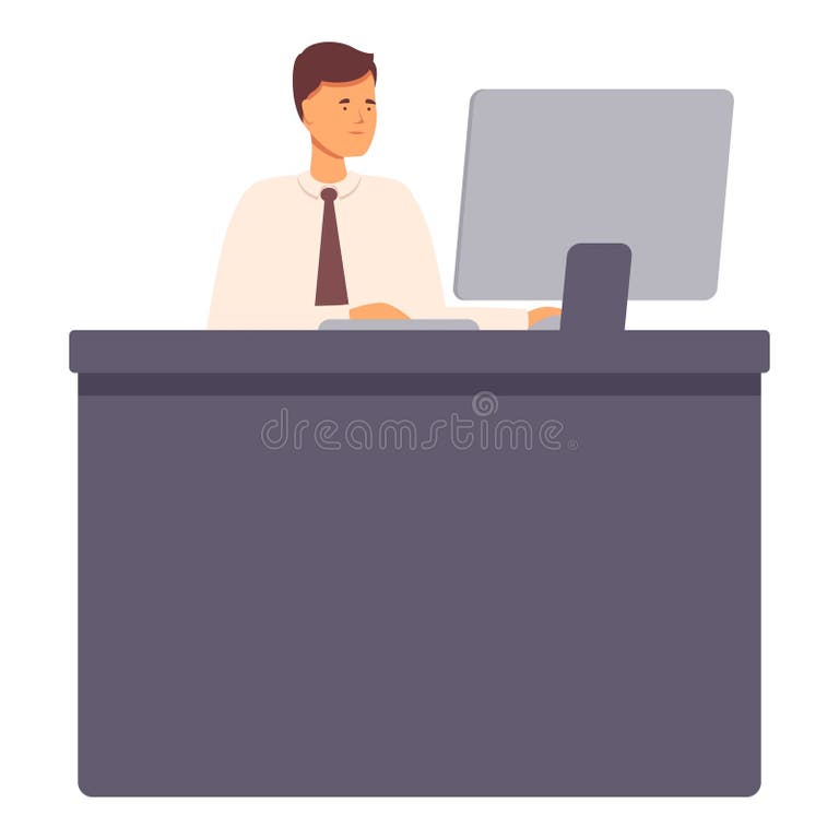 Office Reception Desk Cartoon Stock Illustrations – 1,372 Office ...