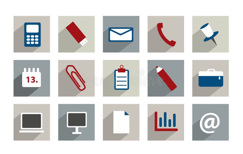 Work Office Sign Collection. Stock Vector - Illustration of chart ...