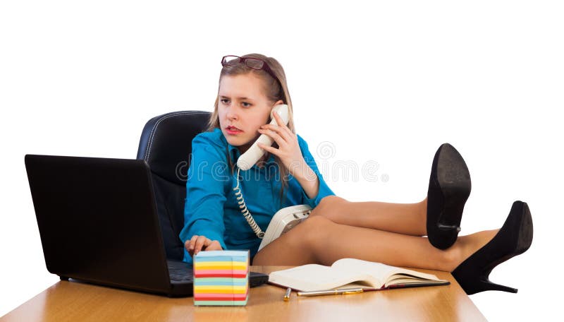 Work at the office stock photo. Image of search, phone - 33486210