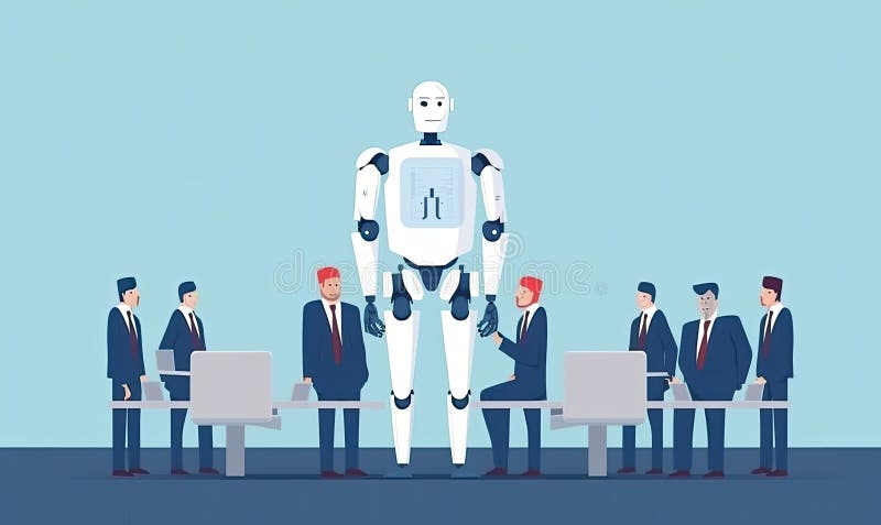 Work Order for the Robot Team Concept Illustration Cartoon Characters ... Work Order for the Robot Team Concept Illustration Cartoon Characters ...