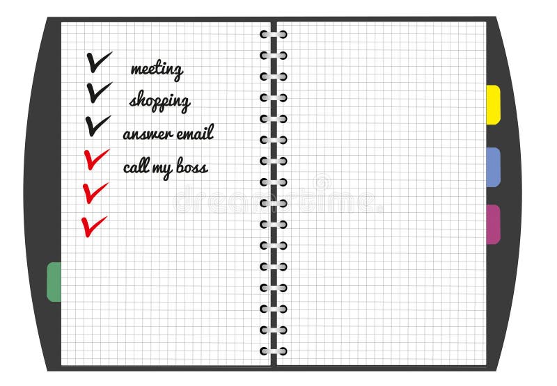 Work organizer stock vector. Illustration of organizer - 24609985