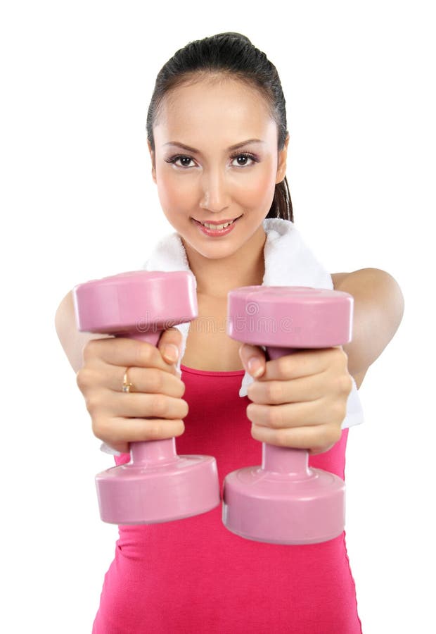 353 Strong Girl Using Dumbbells Gym Stock Photos - Free & Royalty-Free ...