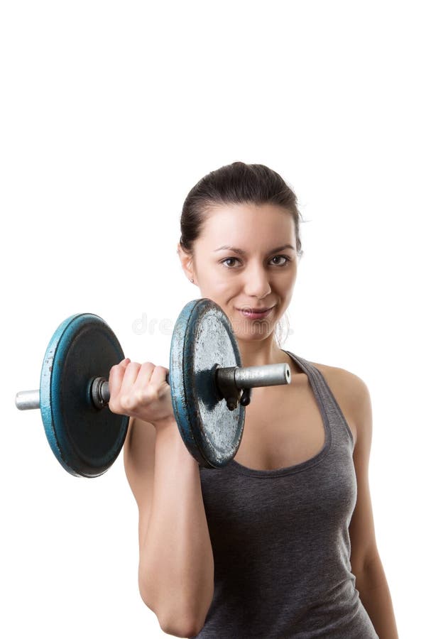 Work out stock image. Image of exercises, fitness, dumbbells - 40785703