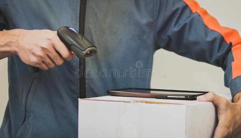 The Work of Parcel Delivery Personnel Stock Photo - Image of order ...