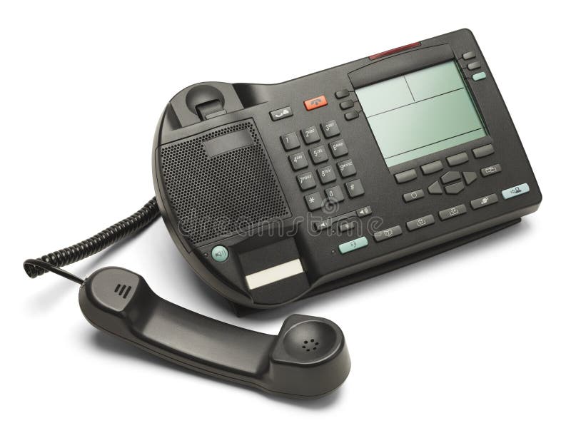 Office IP telephone stock photo. Image of design, desktop - 8649720