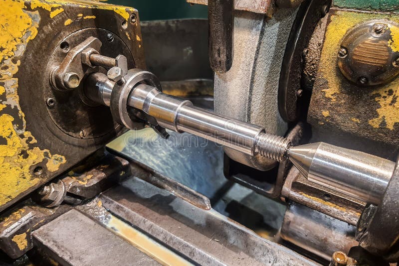 Work Piece with an Abrasive Stone Installed in the Centers of a ...