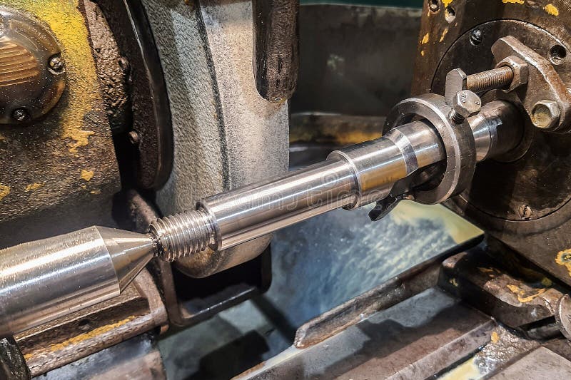 Work Piece with an Abrasive Stone Installed in the Centers of a ...