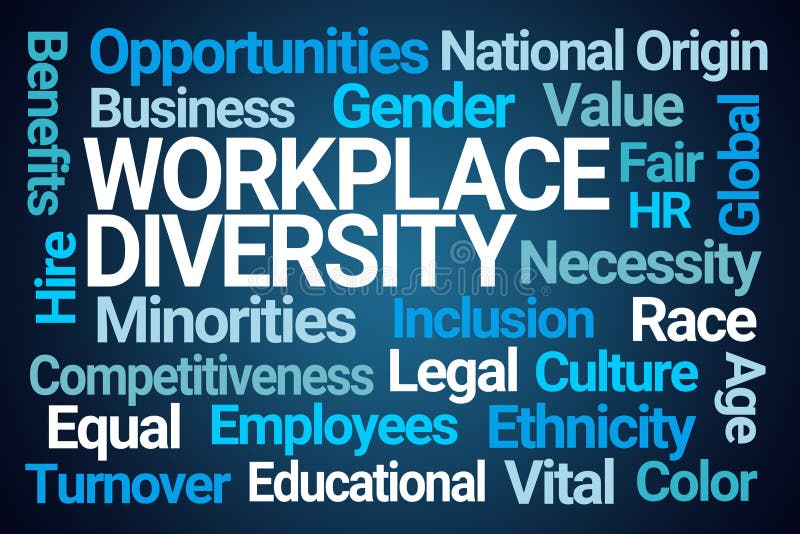Diversity Word Cloud stock illustration. Illustration of cultural ...
