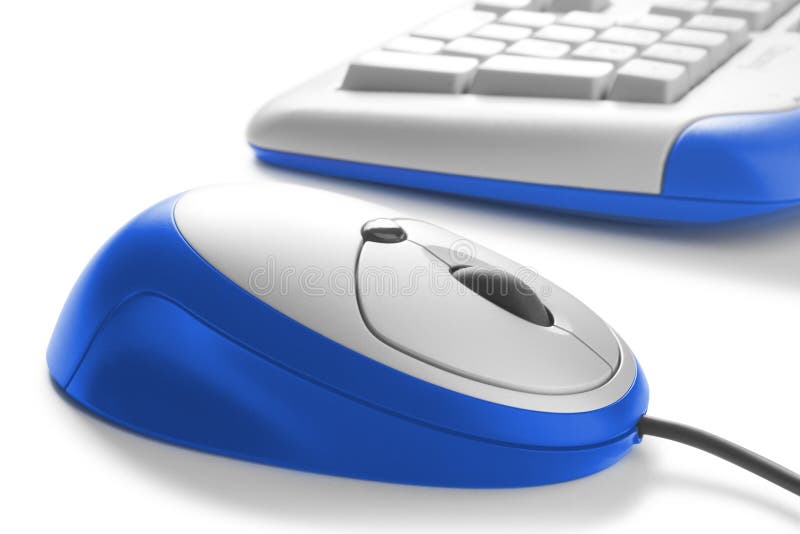 Work Place. Mouse and Keyboard Stock Photo - Image of hardware ...