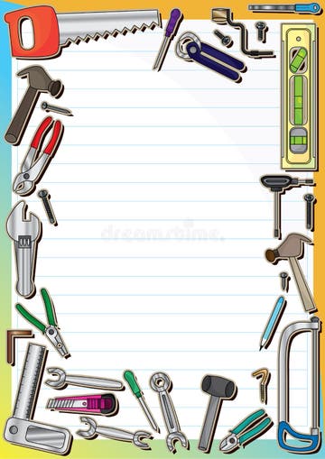 Border Handyman Tools Stock Illustrations – 353 Border Handyman Tools ...