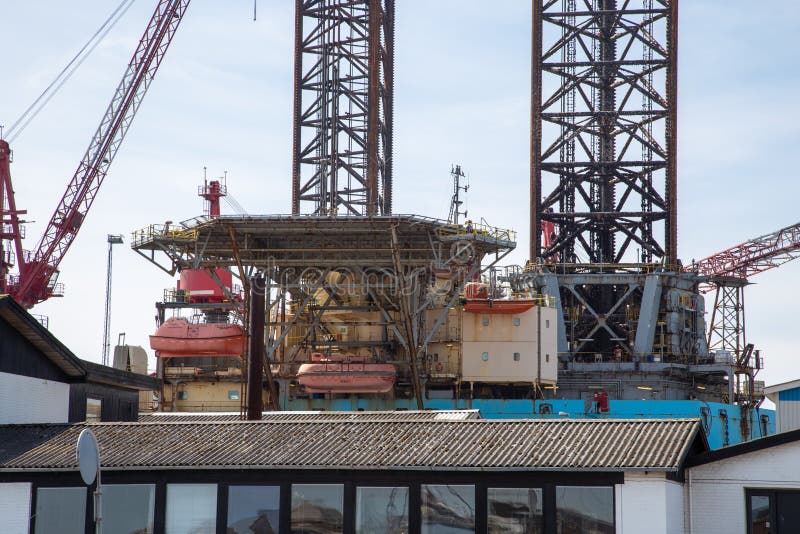 Work Platform in Fredrikshamn Denmark Editorial Stock Image - Image of ...