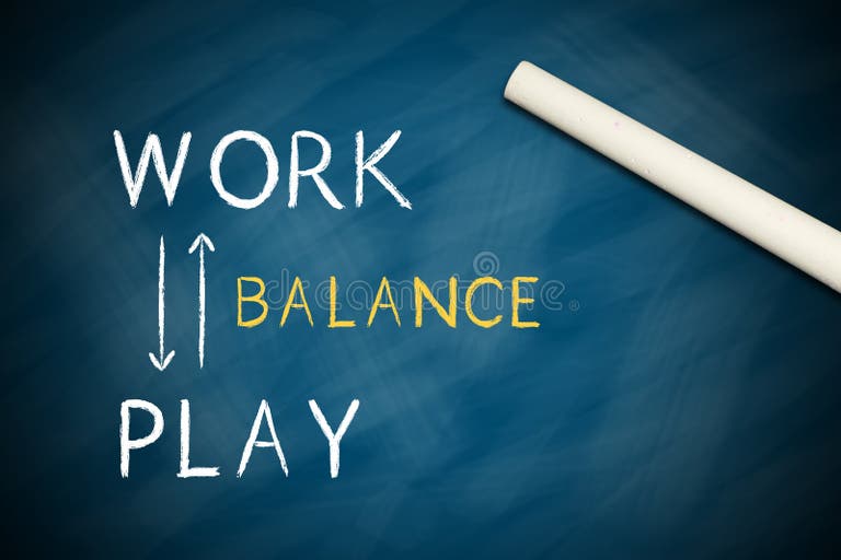 Work and Play Balance stock illustration. Illustration of word - 44794624