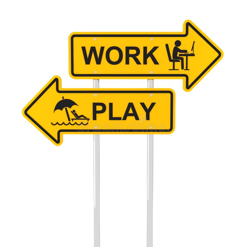 Work or play stock illustration. Illustration of overtime - 52413334