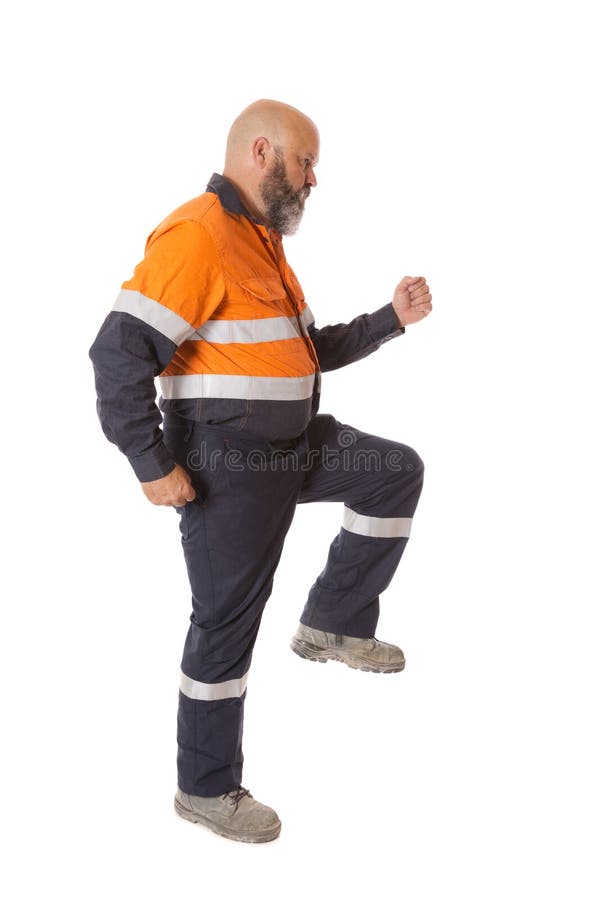 Pre-start Warm Up before Work Stock Photo - Image of ergonomic, male ...