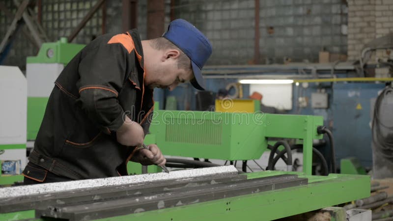 Work on the Preparation of the Bed of a Metal-cutting Machine for ...