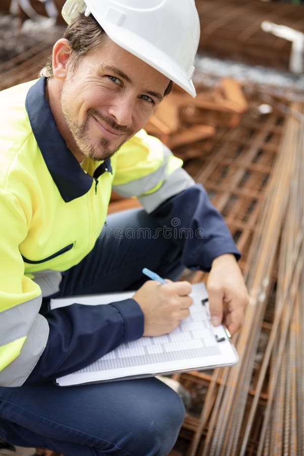 Work on Preparation Foundation Writes Something Stock Image - Image of ...