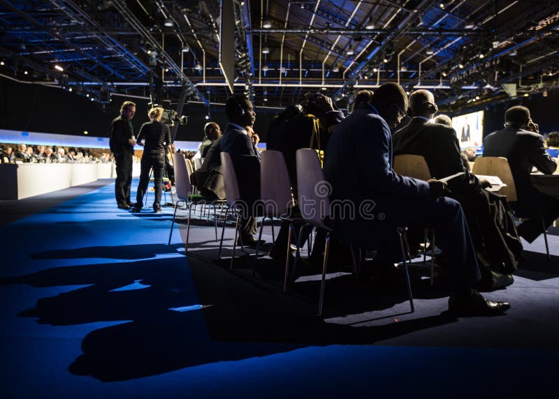 Work of Press during UN Conference on Climate Change Editorial Image ...